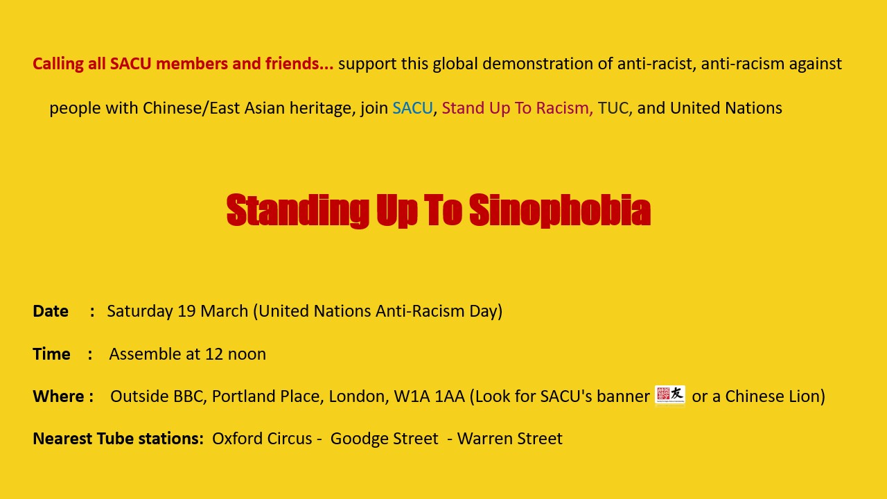 Standing Up To Sinophobia - Saturday 19 March 2022 - Society for Anglo ...